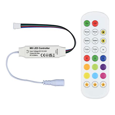 M8 Mini Rf Rgb Led Controller 433 Series