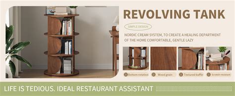 Mxtxmy 3 Tier Rotating Bookshelf360 Display Small Corner Bookcase Towerfloor