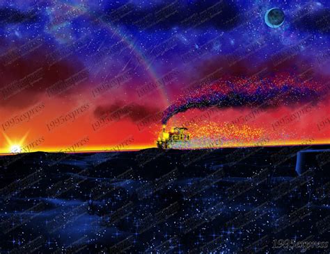 Colorful Railway Skies Lady By 1995express On Deviantart