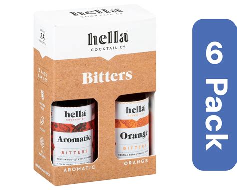 Hella Cocktail Orange And Aromatic Bitters 34 Fl Oz Pack Of 6