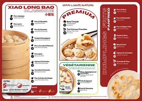 Menu Sammi Soupe Dumpling