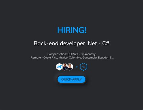 Back End Developer Net C At FactorK Software Torre