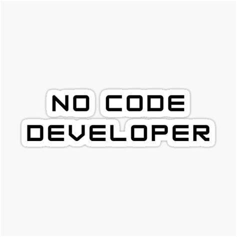 No Code Developer Sticker For Sale By Vibgyorcolors Redbubble