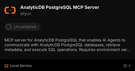 analyticdb postgresql mcp server m · lobehub