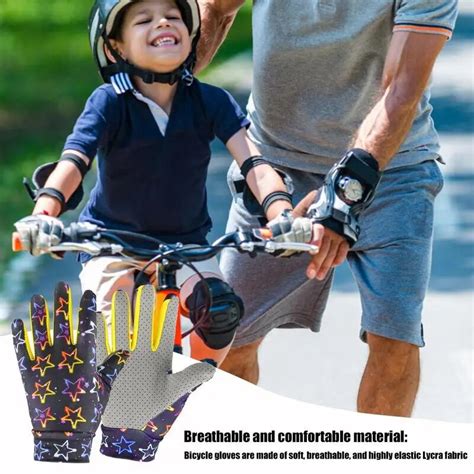 Badu Bg Детски велосипедни ръкавици Ледени копринени слънцезащитни ръкавици за деца малки