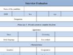 Interview Evaluation Form Editable PDF Forms