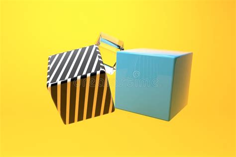 Abstract 3d Render Of Cube Shapes Stock Illustration Illustration Of