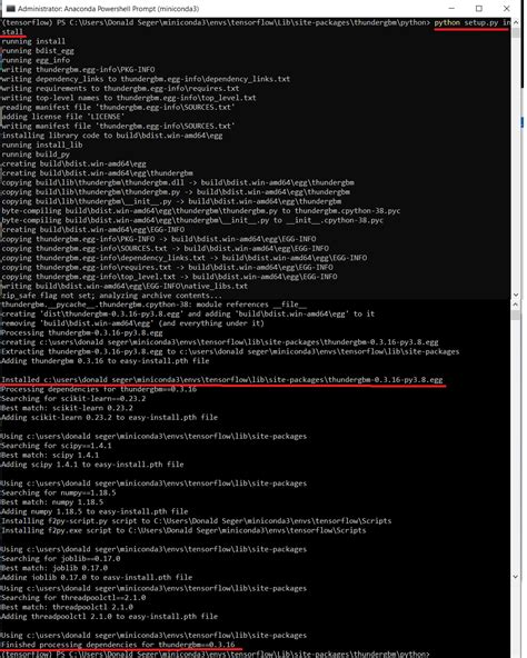 Filenotfounderror Could Not Find Module Cusersdonald Segerminiconda3envstensorflowlib