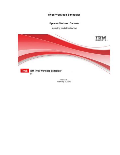 pdf tivoli workload scheduler · pdf fileconfigure load