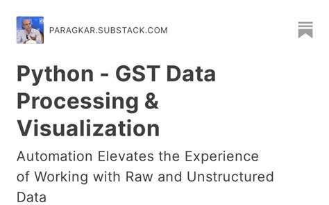 siddarth pai on linkedin python gst data processing and visualization