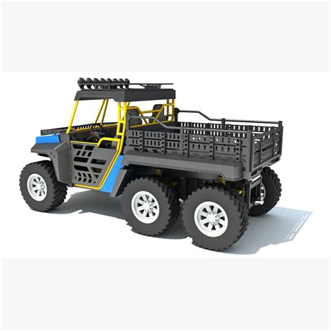Utv Utility Terrain Vehicle 3d Model Download Atv On