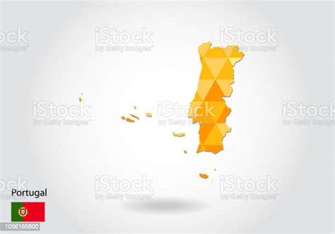 기하학적 인 다각형 스타일 벡터 지도입니다 낮은 폴 리 지도입니다 다채로운 다각형 모양을 흰색 배경벡터 일러스트 Eps 10에