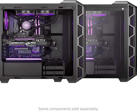 Cooler Master Mastercase H500 Atx Mid Tower Tempered Glass Panel Two 200mm Rgb Fans With