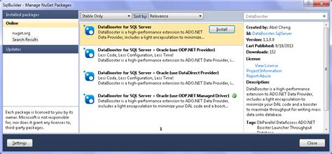Database Task Parallel Foundation Dbparallel For Oracle And Sql Server