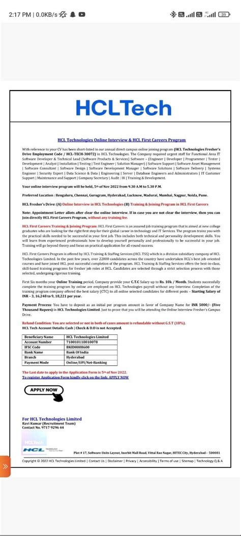 Ambika Prasad Tiwari On Linkedin Hcl Hcljobs Hcltech Firstcareerhcl