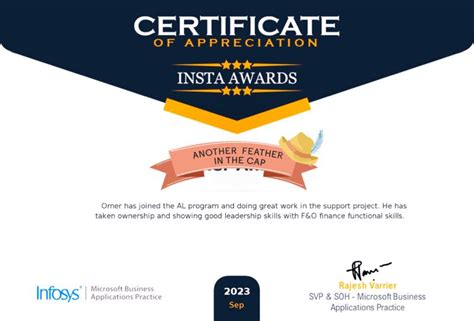 Omer Ahmed On Linkedin Infosyscareers Infosys Instaawards