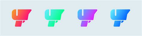 Barcode Scanner Solid Icon In Gradient Colors Qr Code Signs