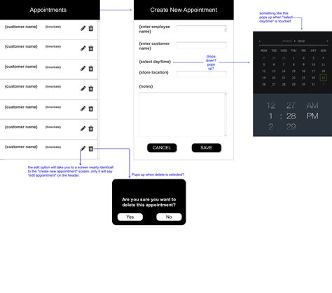 Appointments Widget Wireframe On Behance