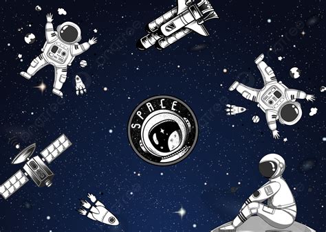 푸른 별이 빛나는 우주 로켓 우주 비행사 배경 푸른 우주 행성 배경 일러스트 및 사진 무료 다운로드 Pngtree