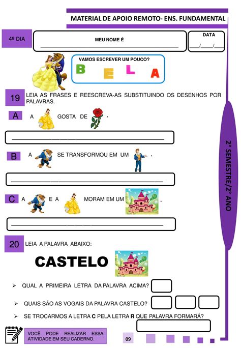 2º Ano Sequência Didática Interdisciplinar Atividades Super Legais