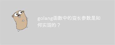 Golang函數中的變長參數是如何實現的? Golang Php中文網 Golang函數中的變長參數是如何實現的? Golang Php中文網