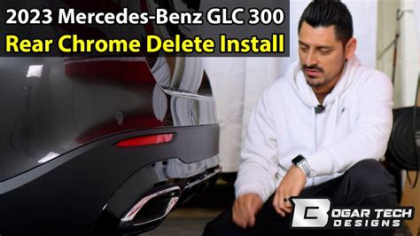 Mercedes Benz Glc 300 2023 2025 Rear Chrome Delete Install Youtube