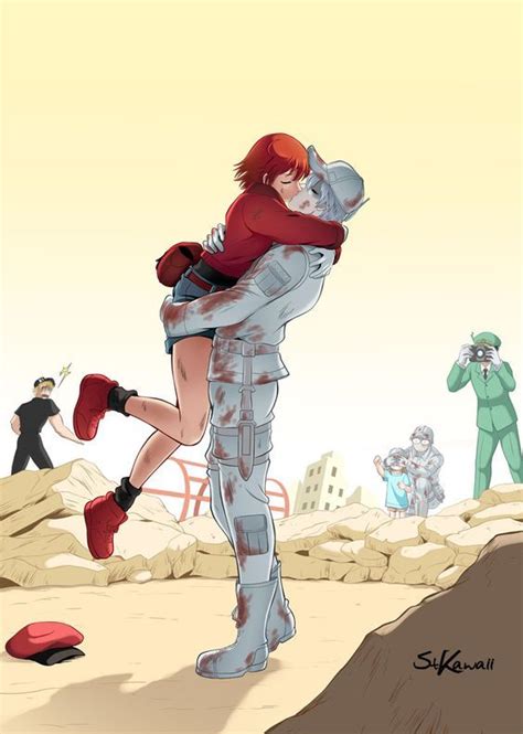 Leucocito Eritrocito Hataraku Saibou Cells At Work Anime Art