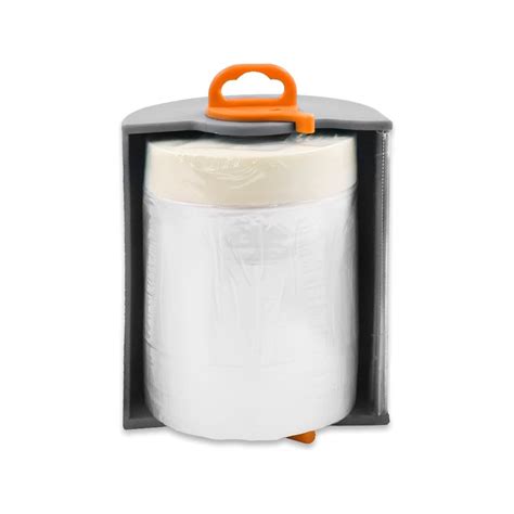 Пленка укрывная защитная с малярной лентой 0 55х30 м с диспенсером для легкого нанесения