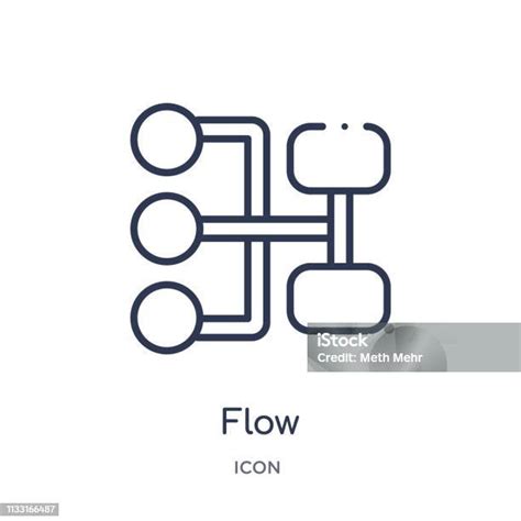 지오메트리 아웃 라인 컬렉션의 선형 흐름 아이콘 얇은 라인 흐름 아이콘 흰색 배경에 고립입니다 흐름 유행 그림 0명에 대한 스톡 벡터 아트 및 기타 이미지 Istock