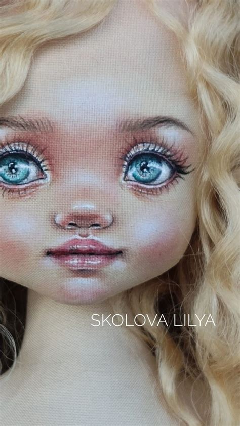 Рисуем лицо кукле мастер класс роспись лица куклы Раскрашенные лица Куклы Художественные куклы