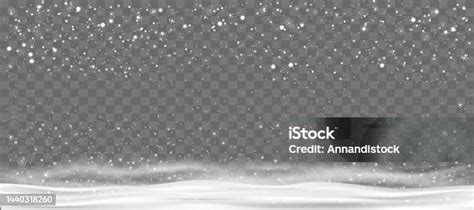투명한 배경에 눈이 내리는 겨울 배경 눈 더미에 다양한 모양의 눈송이가 있는 벡터 크리스마스 배너 메리 크리스마스와 새해 복 많이 받으세요 2023을 위한 휴가 배경 0명에