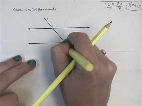 Transversal Problems With Equations YouTube