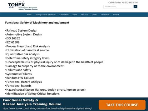 PPT Functional Safety And Hazard Analysis Training Course PowerPoint Presentation ID 7817319