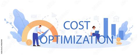 Cost Optimization Typographic Header Idea Of Financial Stock Vector