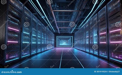 Data Nexus Unveiled Quantumquotient S Technological Fusion Ai Generate Stock Illustration
