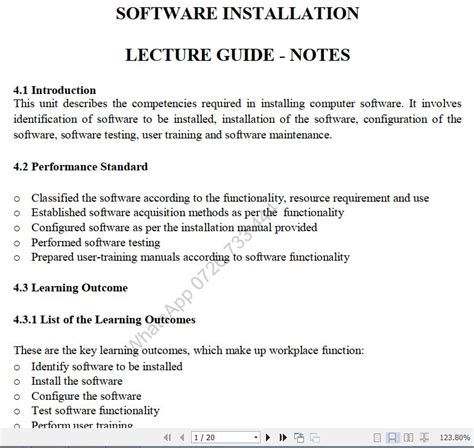 Install Computer Software Pdf Notes Tvet Cdacc Level 6 Cbet Pdf Notes