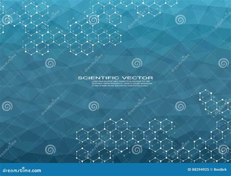 Hexagonal Molecule Molecular Structure Genetic And Chemical Compounds