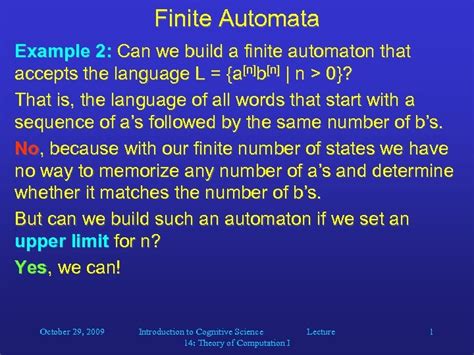 finite automata example 2 can we build a