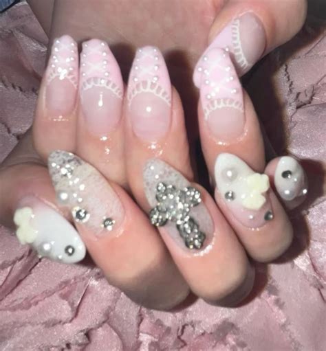 Doll Nails Aesthetic Morute Nails Cute Gyaru Nails Nail Inspo