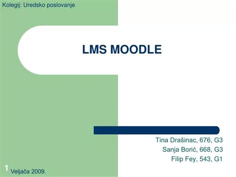 Ppt Lms Moodle Powerpoint Presentation Free Download Id3720998
