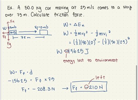 Kinetic Friction Force Equation