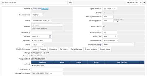 Irc Provisioning System For Whmcs Third Party Add Ons Whmcs Community