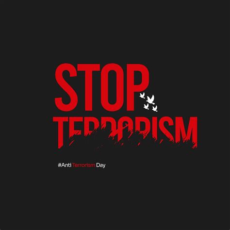 National Anti Terrorism Day Social Media Post 24201017 Vector Art At