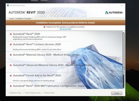 Installation Error Revit 2020 Rrevit