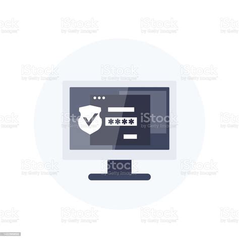 password access authentication cybersecurity vector illustration stock