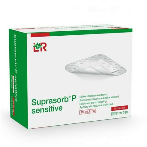 Suprasorb P Sensitive Border Lite Silicone Dressing 5cm X 5cm X 10
