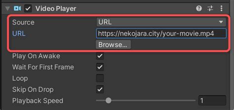 【unity2022】webglでvideoplayerの動画再生を行う方法と注意点（モバイルブラウザ、safariにも対応） ねこじゃらシティ