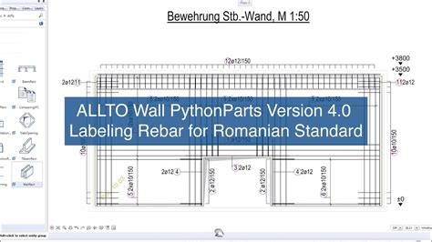 Allplan Wall Reinforcement Pythonparts Developed By Allto