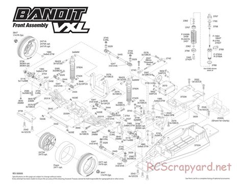 Traxxas Exploded Views Bandit Vxl 2007 2408 • Rcscrapyard