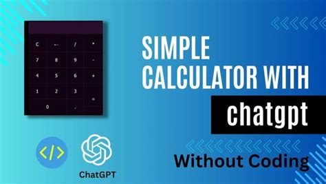 Build A Calculator App In 1 Minute Using Chatgpt Calculator With Chatgpt Erofound